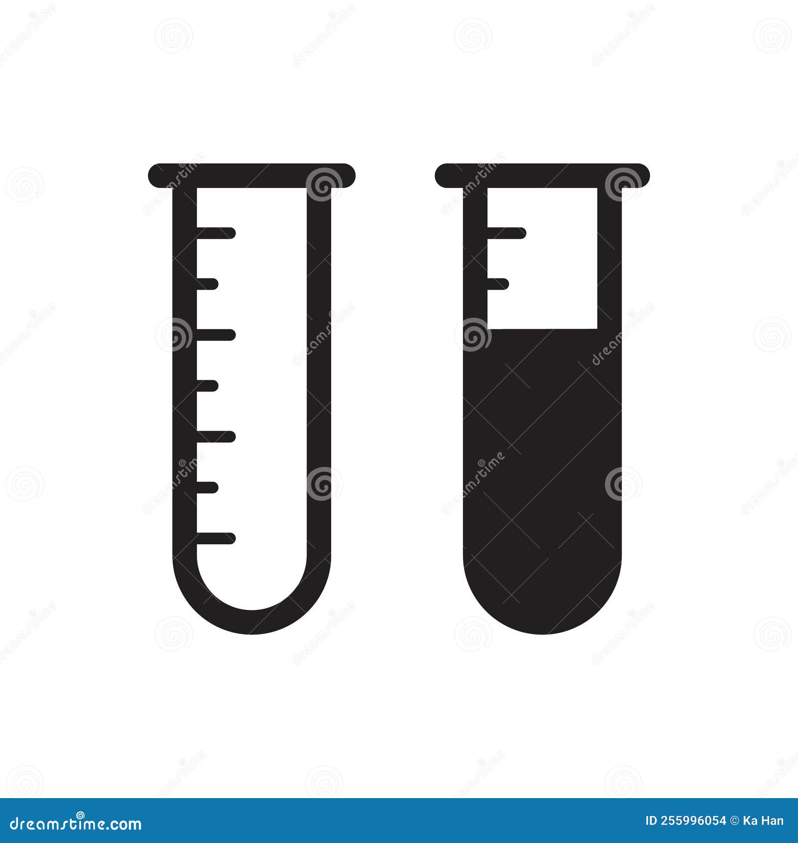 Measuring Tube Icon Vector in Clipart Style Stock Vector - Illustration ...