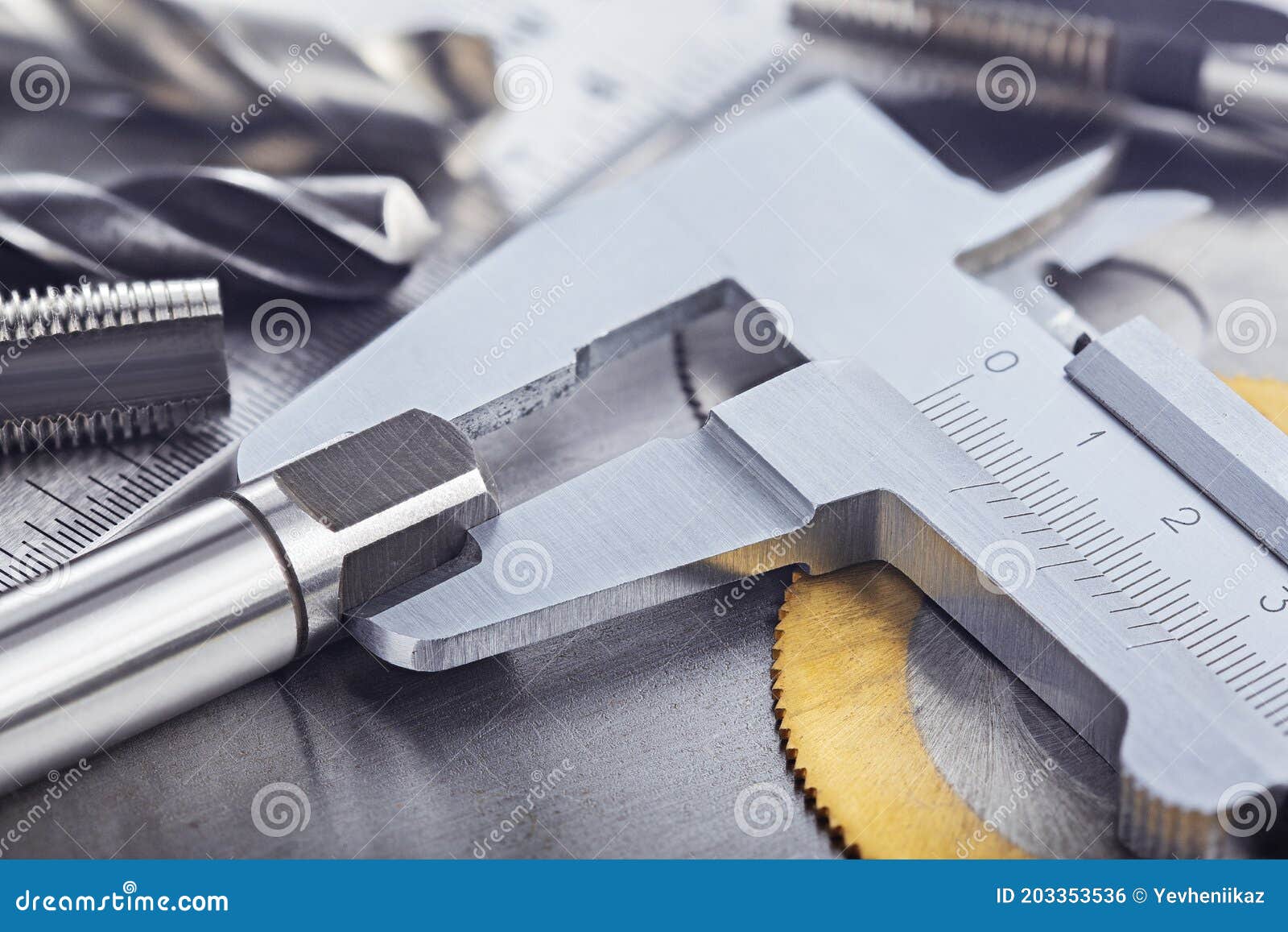 Measuring with Vernier Caliper End Mill for Locksmithing Work on Steel ...