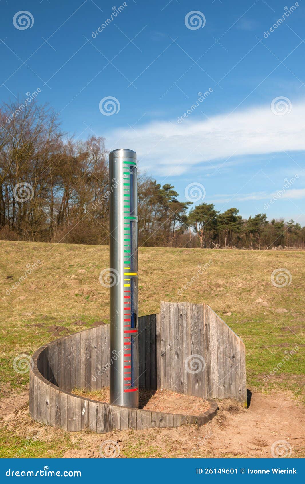 Measuring the water height stock image. Image of water - 26149601