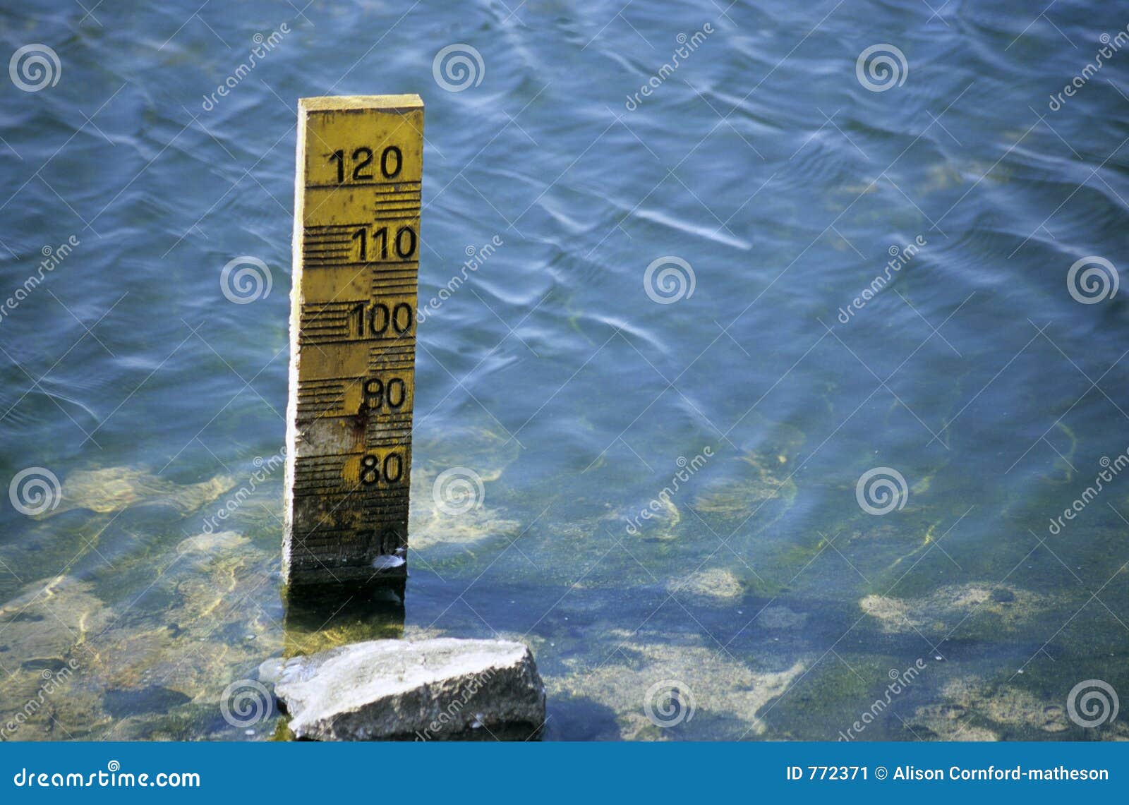 Measuring Water Levels stock image. Image of countryside - 772371