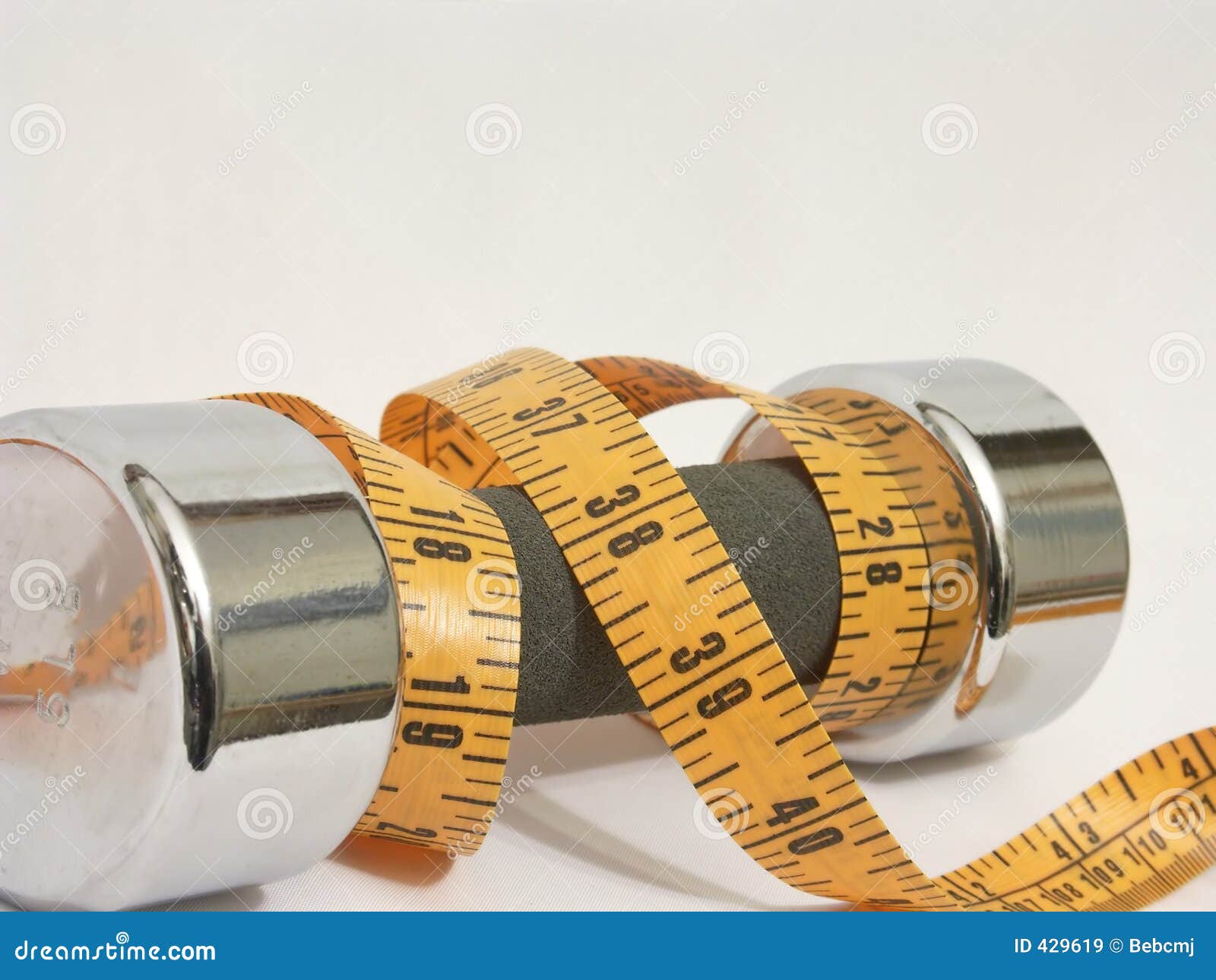 Measuring Weight stock image. Image of inches, barbell - 429619