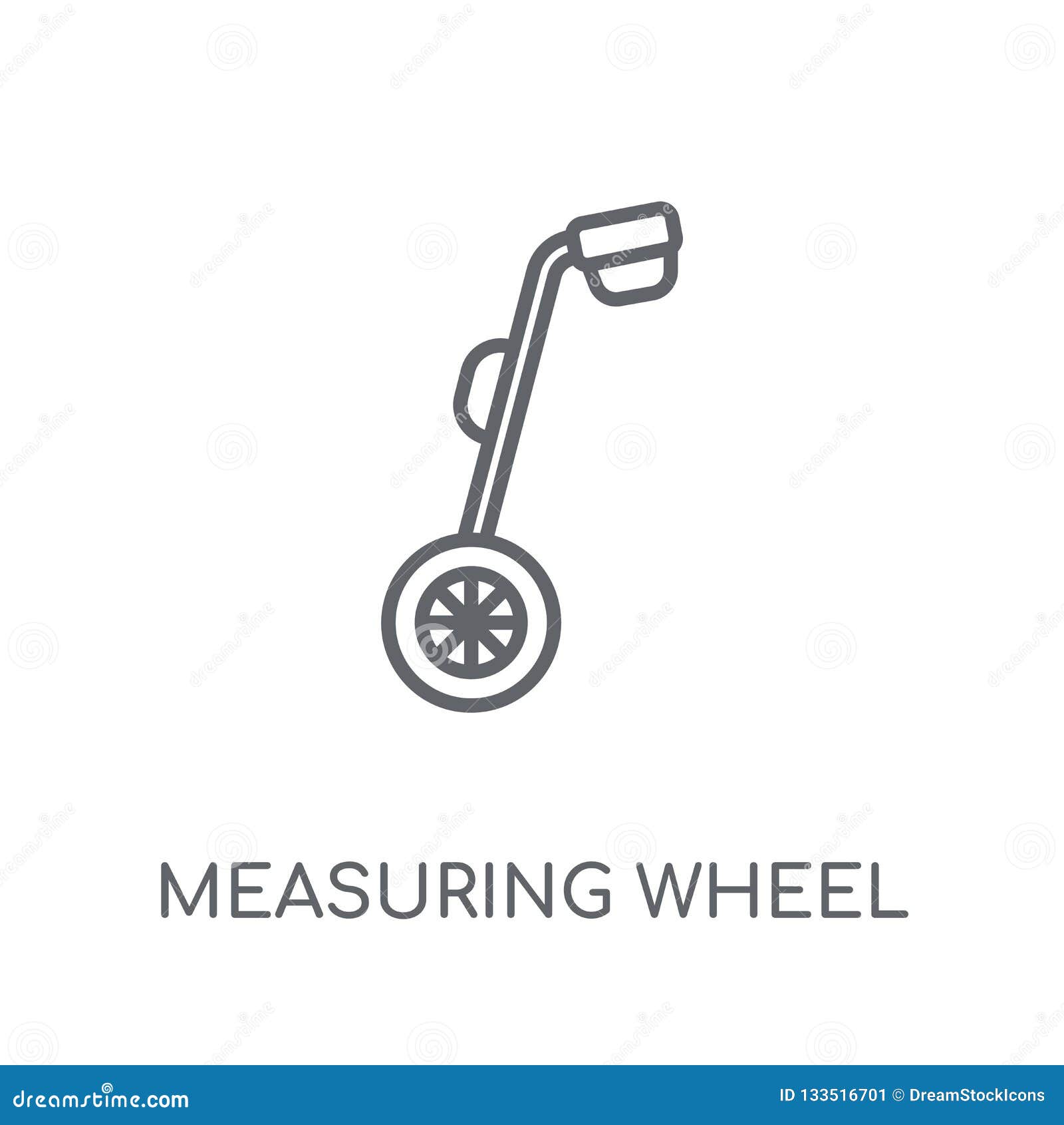 Measuring Wheel Linear Icon. Modern Outline Measuring Wheel Logo ...