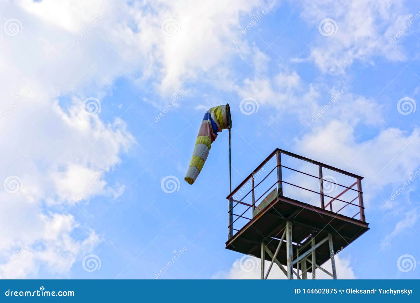Measuring Wind Force and Direction Using a Cone Stock Image - Image of ...