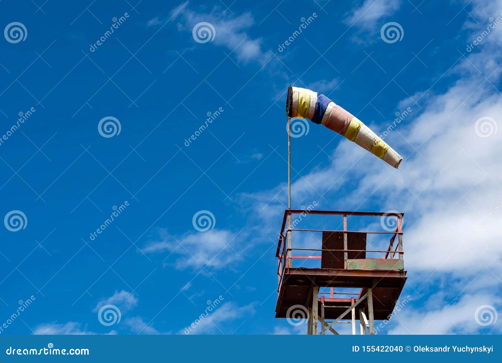 Measuring Wind Force and Direction Using a Cone Stock Photo - Image of ...