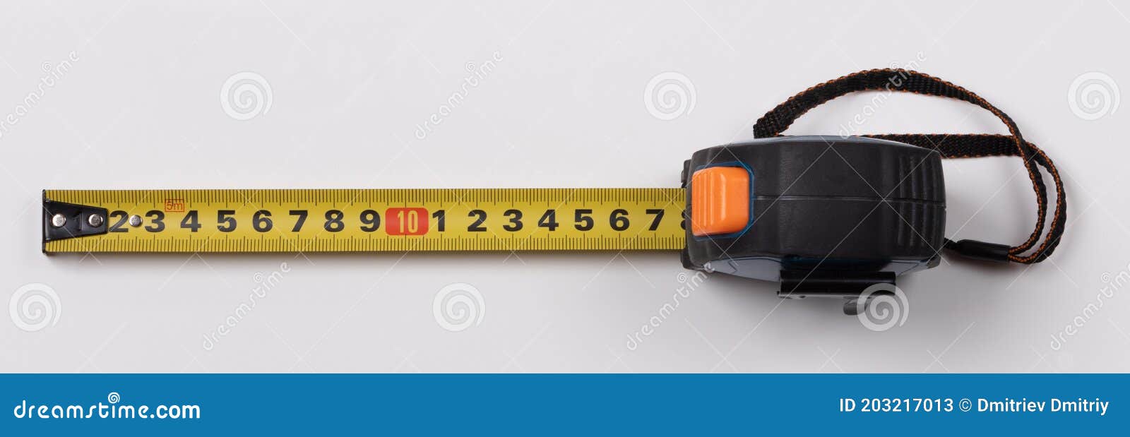 Measuring Yardstick Isolated on White Background Stock Image - Image of ...