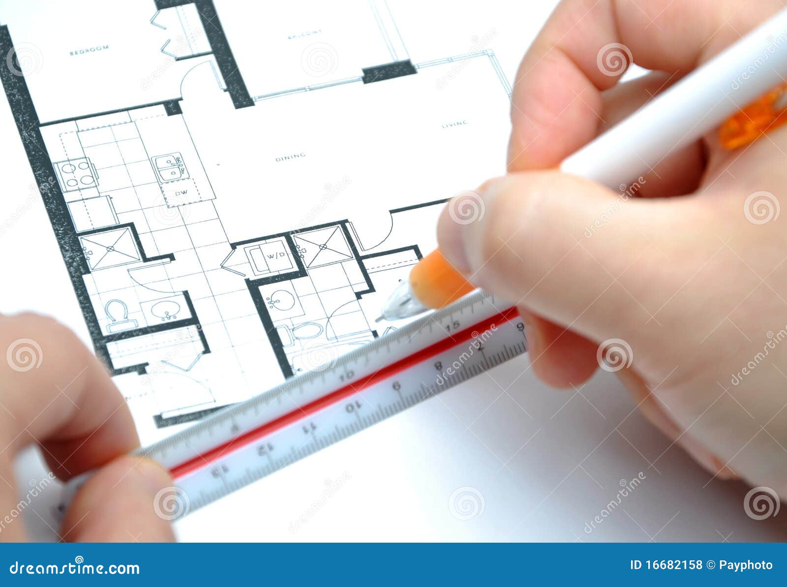 Measuring your new home stock photo. Image of rebuild - 16682158