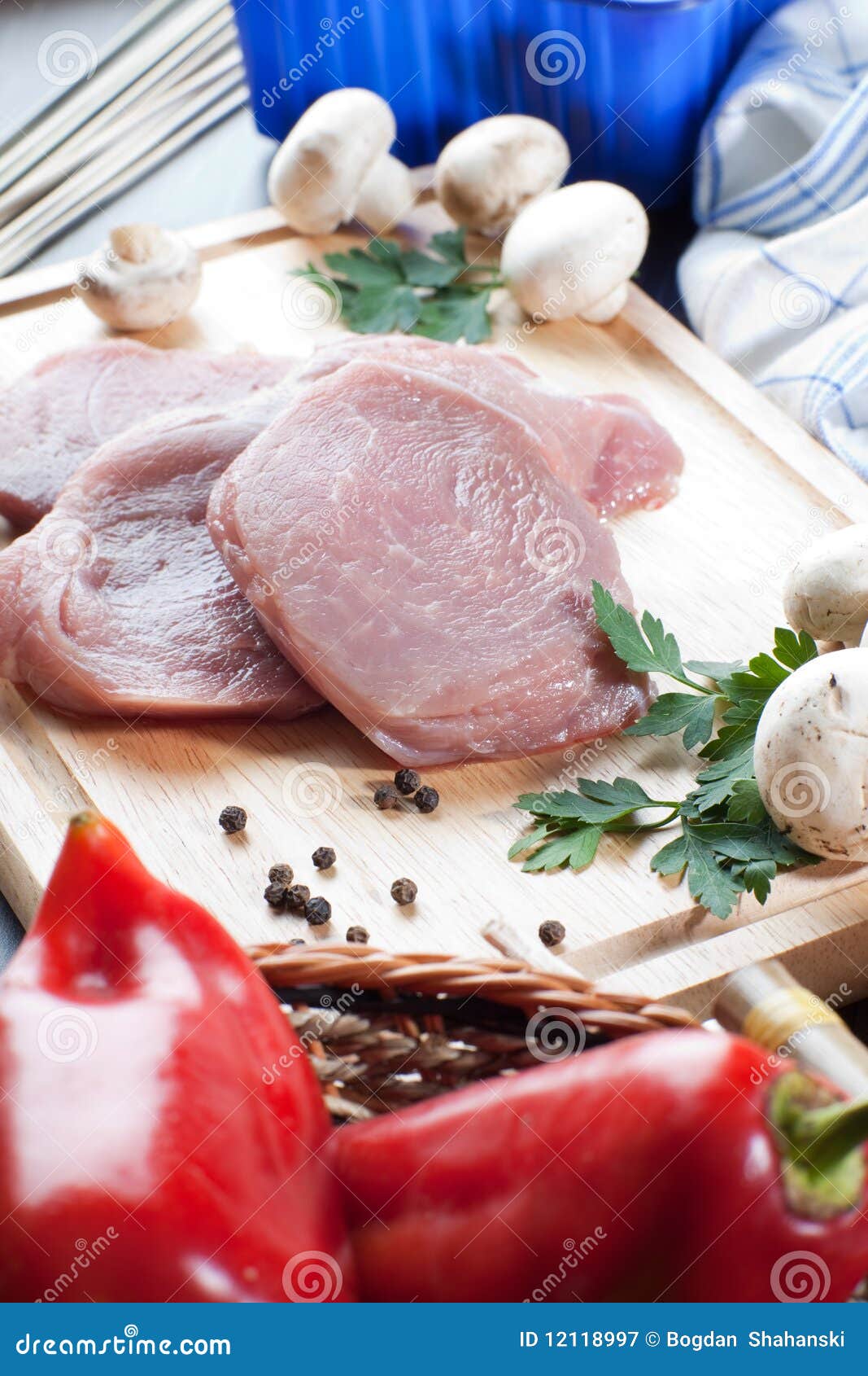 Meat stock image. Image of ingredient, fresh, gourmet - 12118997