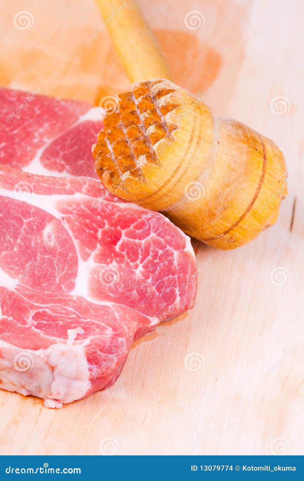 Meat stock photo. Image of food, cookery, piece, hammer - 13079774