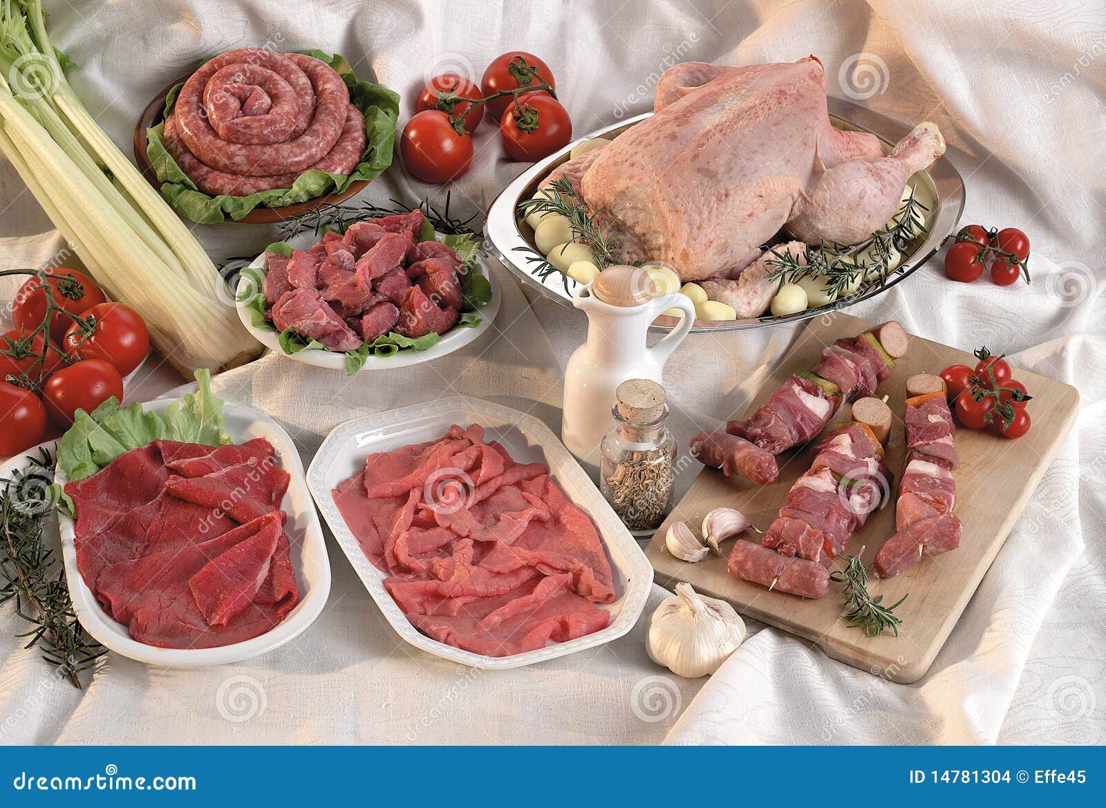 Meat stock photo. Image of container, sausages, spoon - 14781304