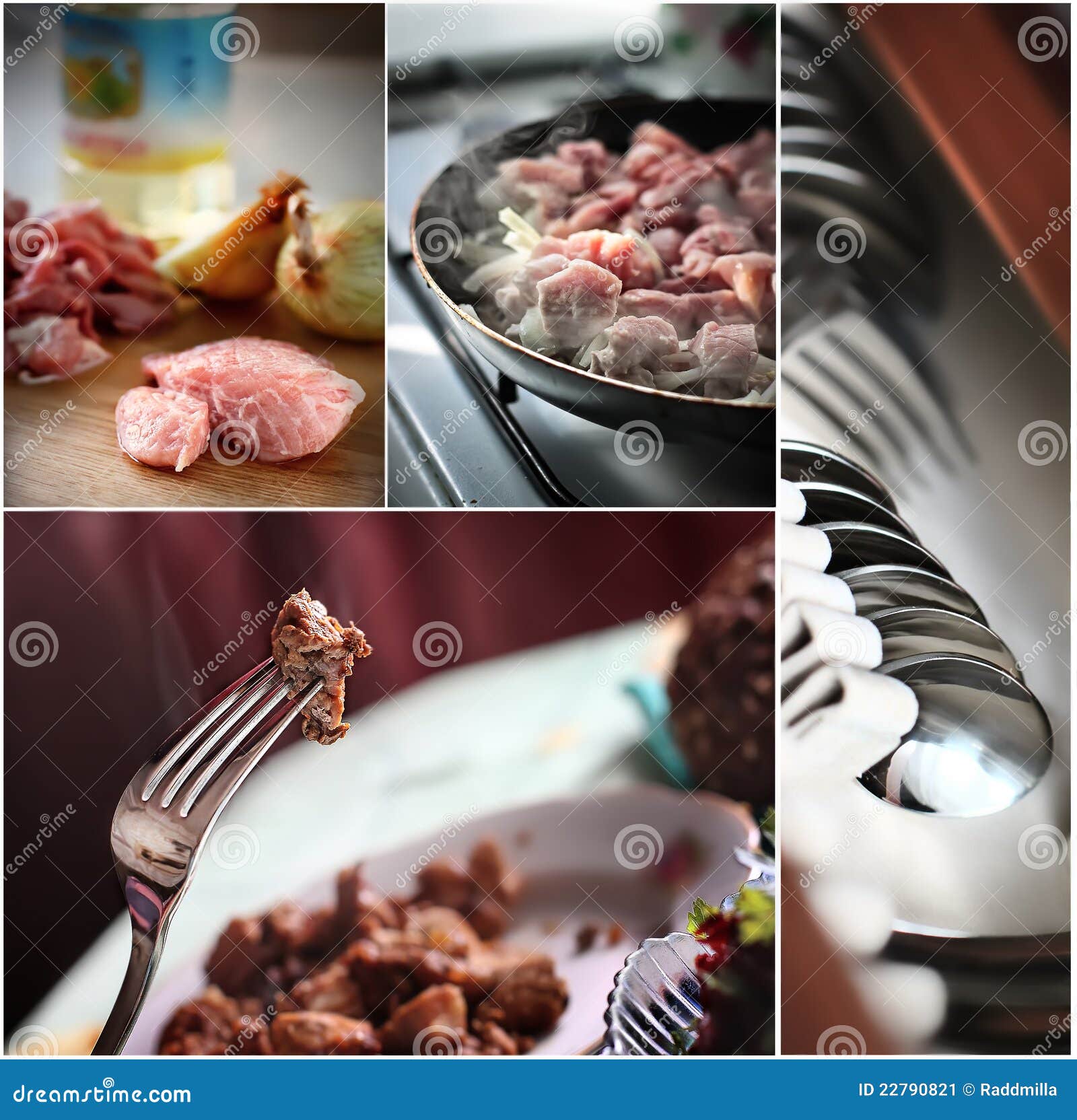 Meat stock image. Image of fried, vegetables, dish, appetite - 22790821