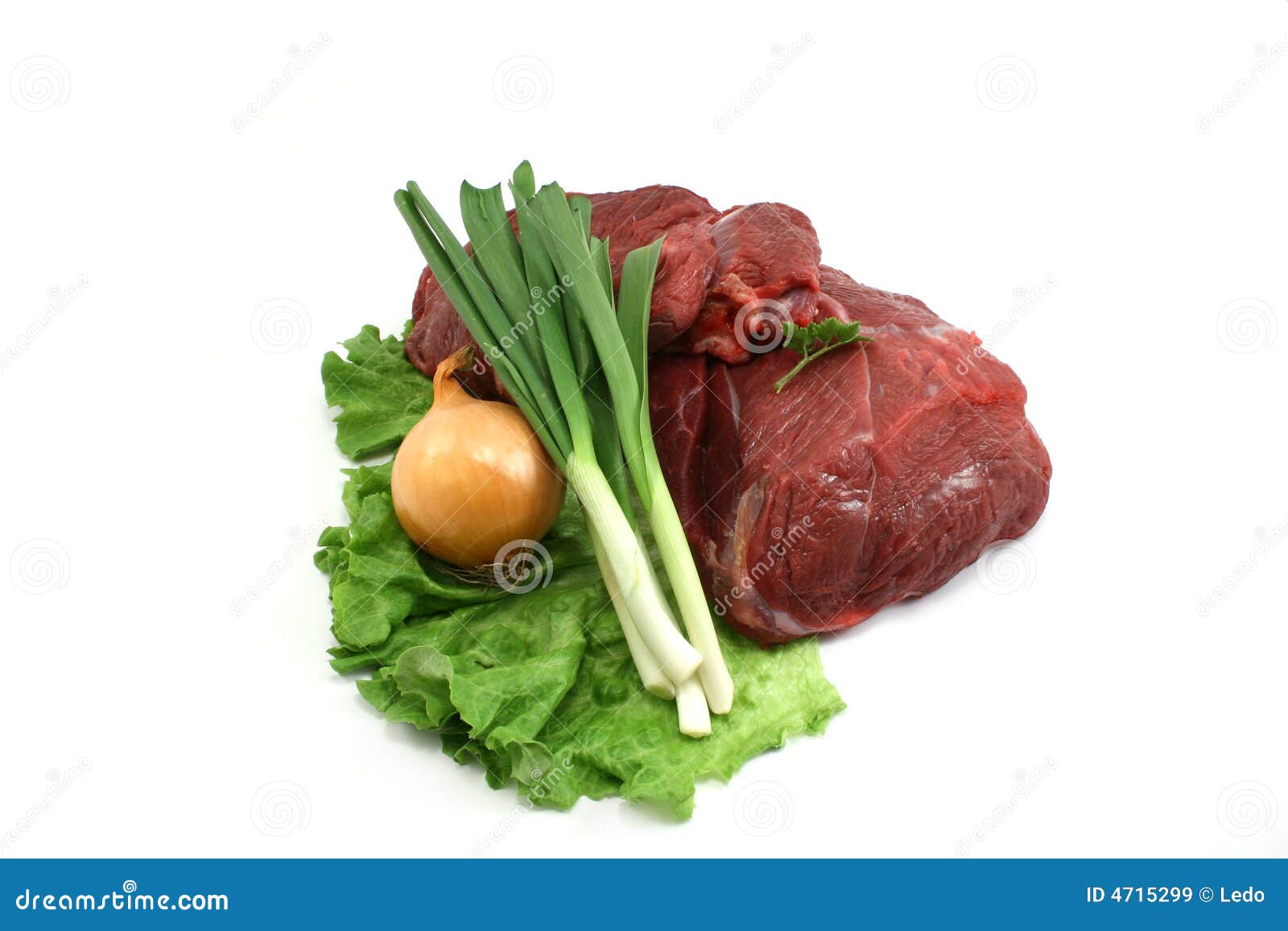Meat stock image. Image of beefsteak, green, barbecue - 4715299