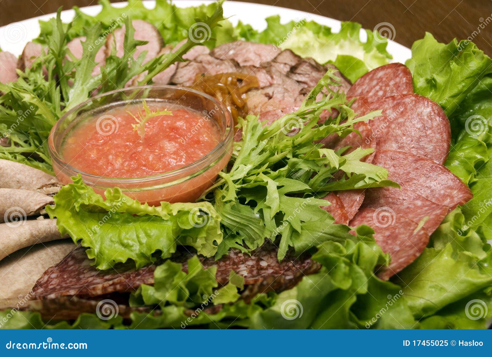 Meat appetizer stock image. Image of green, delight, hungry - 17455025
