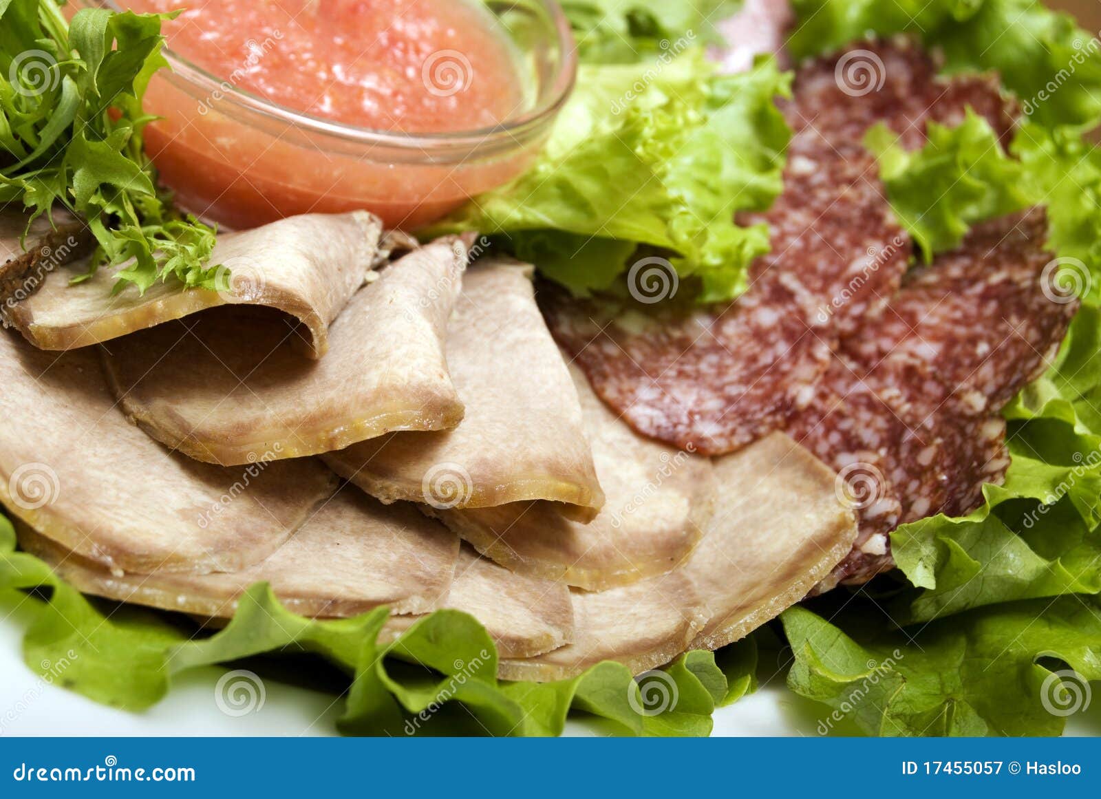 Meat appetizer stock image. Image of pork, fresh, menu - 17455057