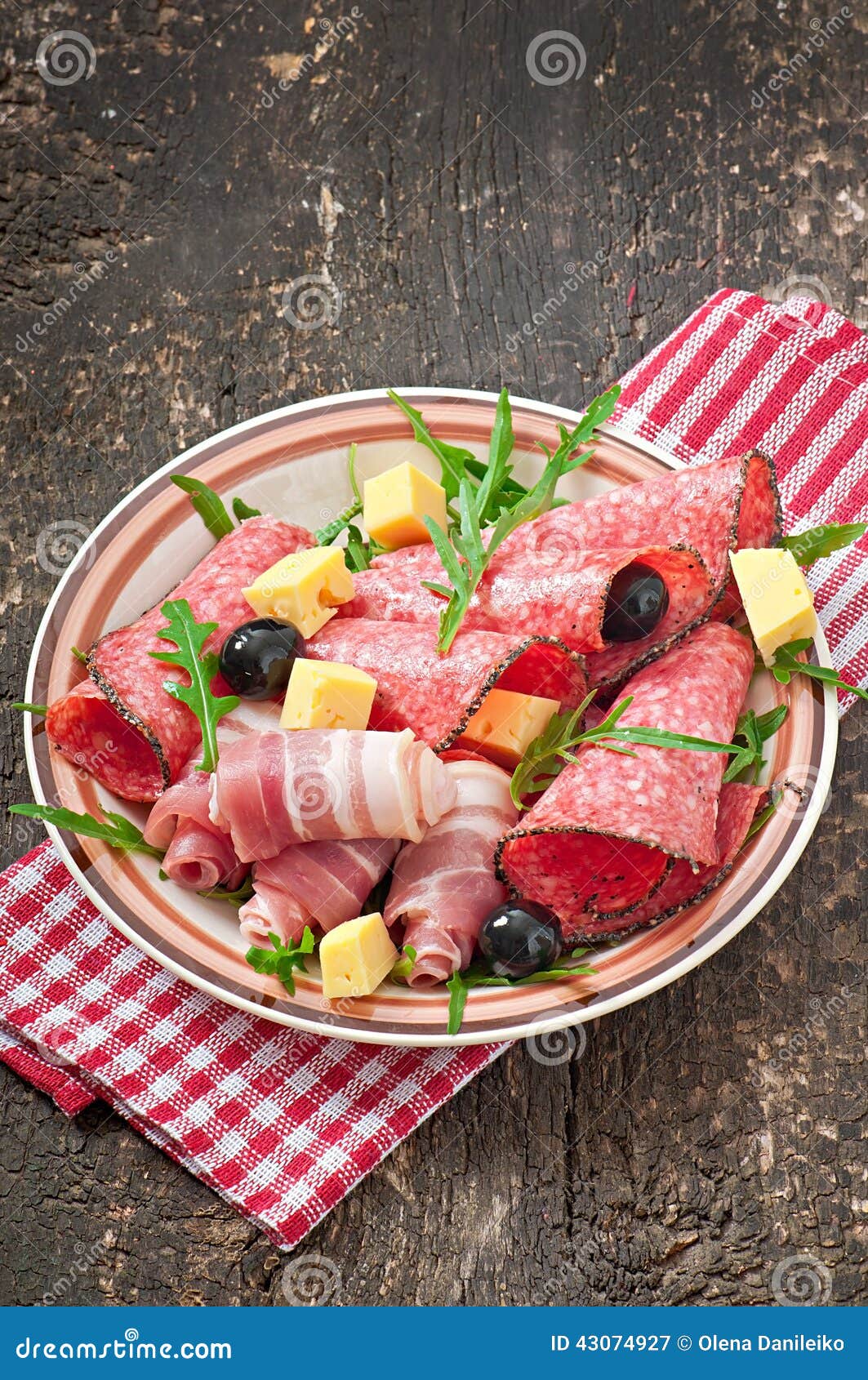 Meat appetizer stock image. Image of breakfast, deli - 43074927