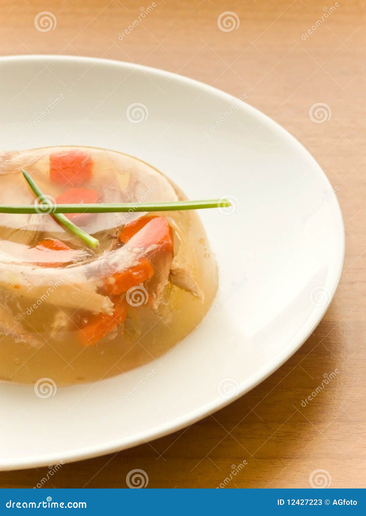 Meat aspic stock image. Image of lunch, plate, healthy - 12427223