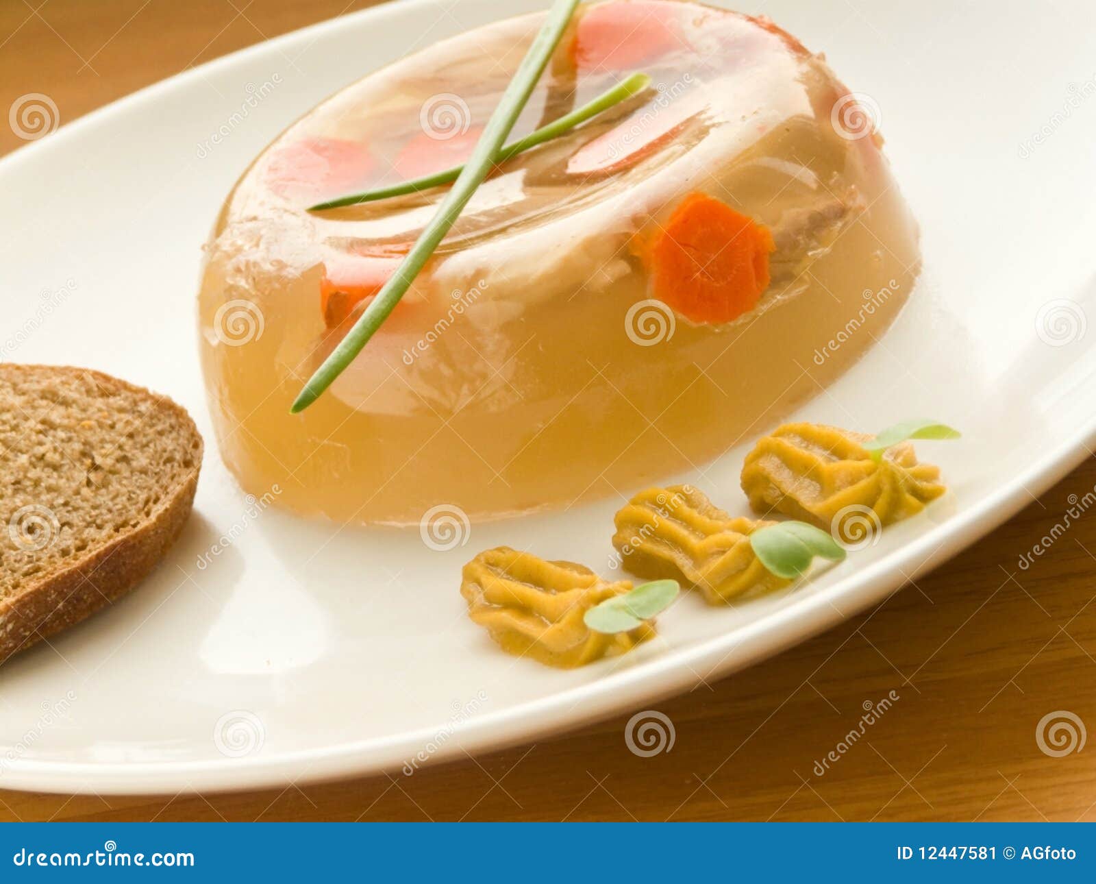 Meat aspic stock image. Image of cooking, bread, appetizer - 12447581