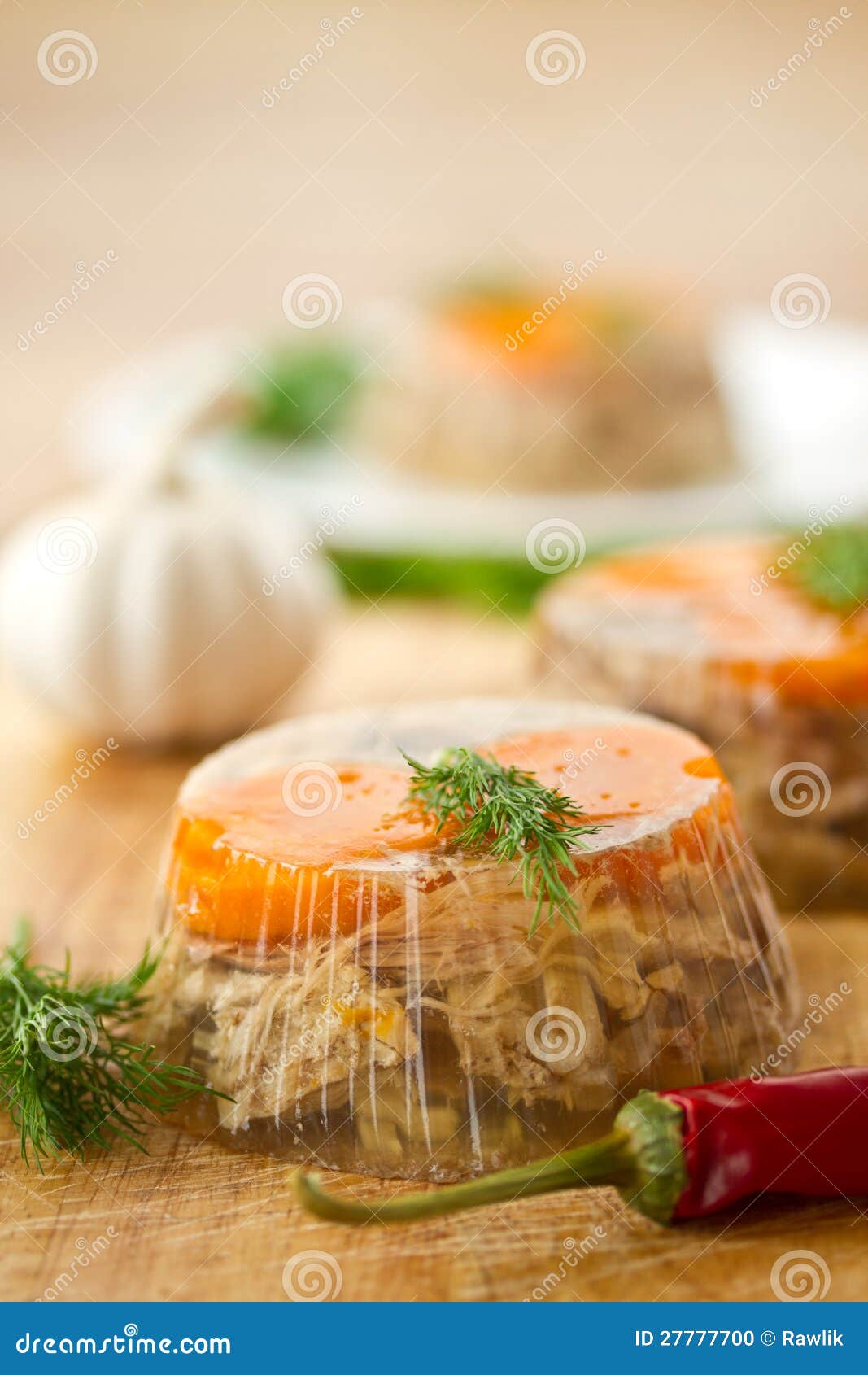 Meat aspic stock photo. Image of food, dish, corn, lunch - 27777700