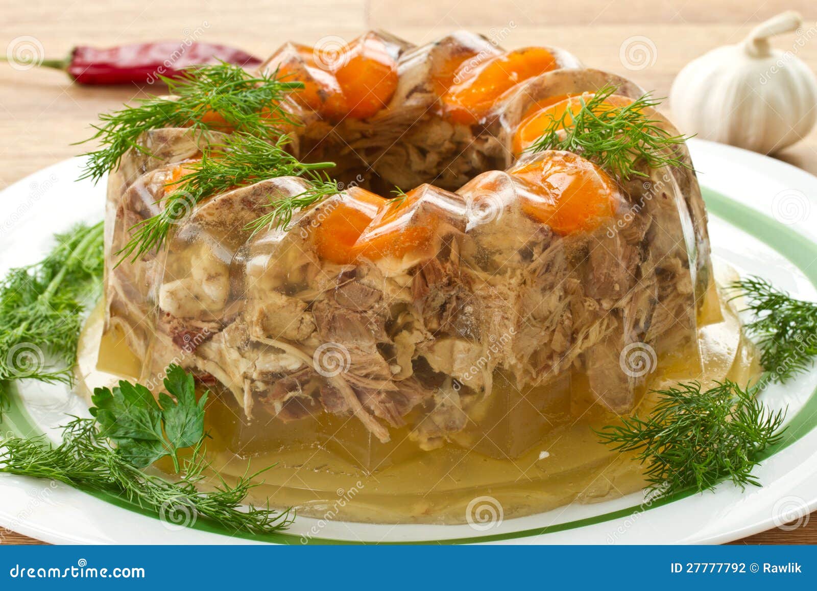 Meat aspic stock photo. Image of beautiful, garlic, cooked - 27777792