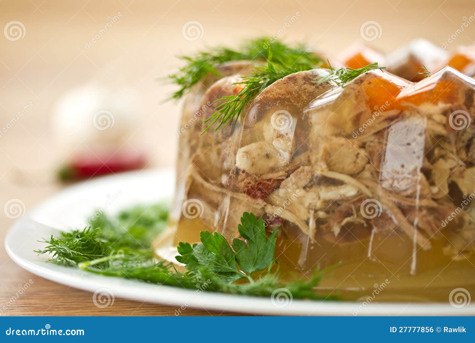 Meat aspic stock photo. Image of gelatin, cooked, dish - 27777856
