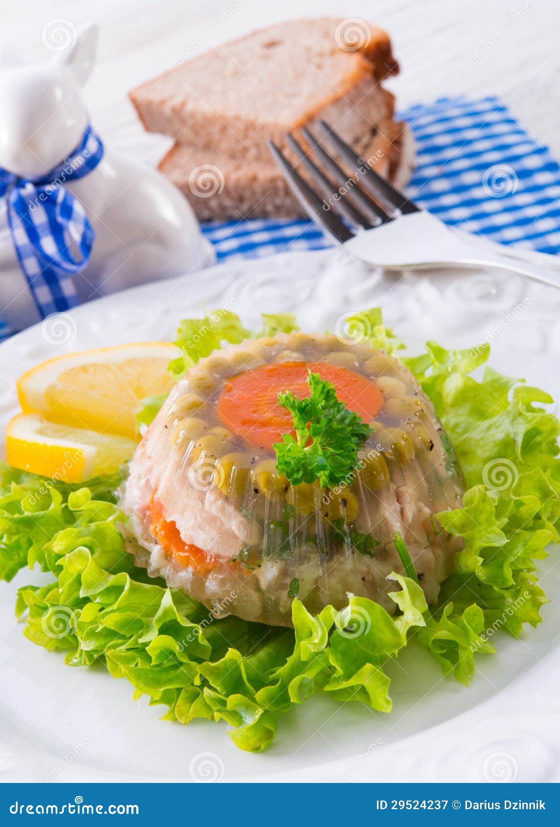 Meat aspic stock image. Image of green, gelatin, garlic - 29524237