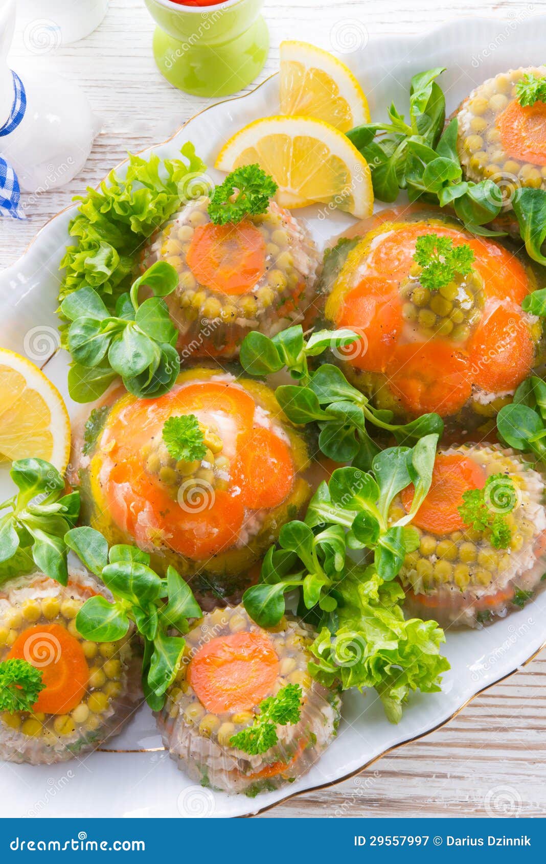 Meat aspic stock image. Image of green, diet, head, boiled - 29557997