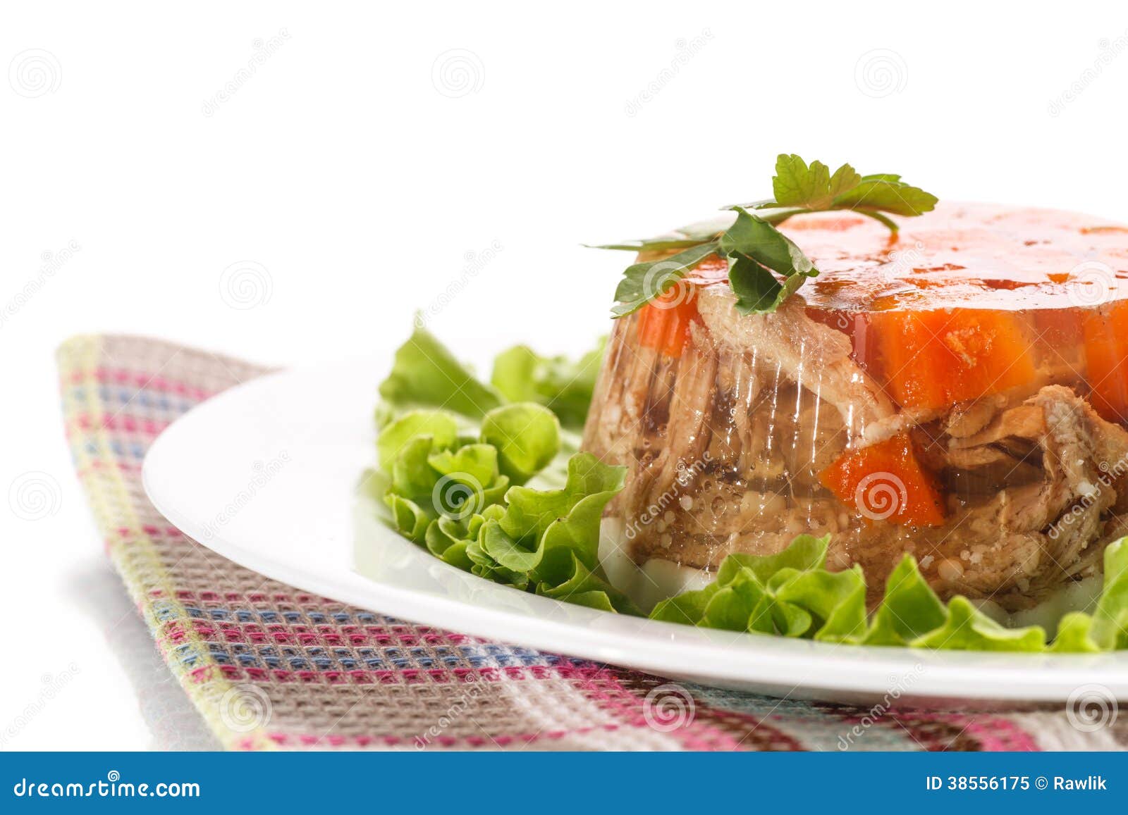 Meat aspic stock image. Image of beautiful, jelly, dill - 38556175