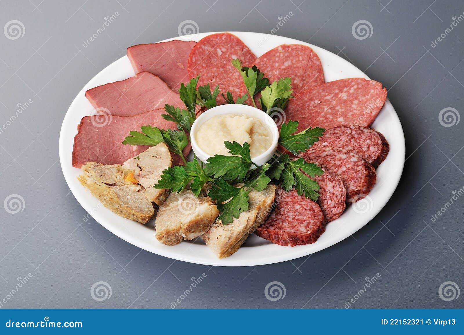 Meat assorti stock image. Image of close, white, buffet - 22152321