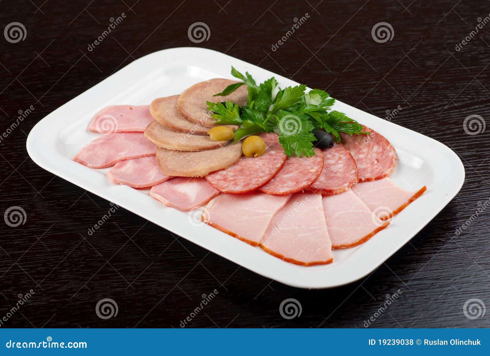 Meat assortment stock photo. Image of food, delicatessen - 19239038