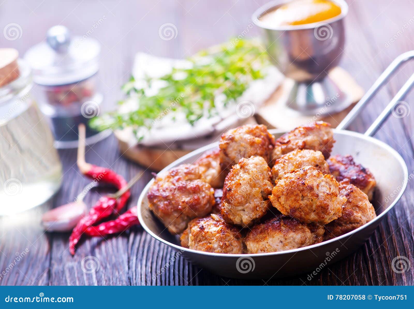 Meat balls stock photo. Image of meat, meatball, napkin - 78207058