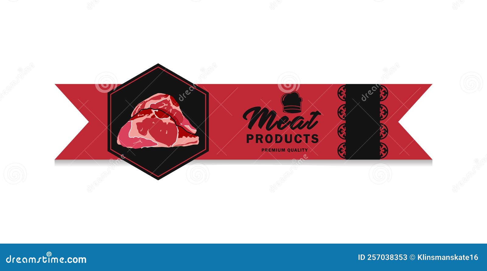 Meat Banner and Label Design Template Vector Stock Vector ...