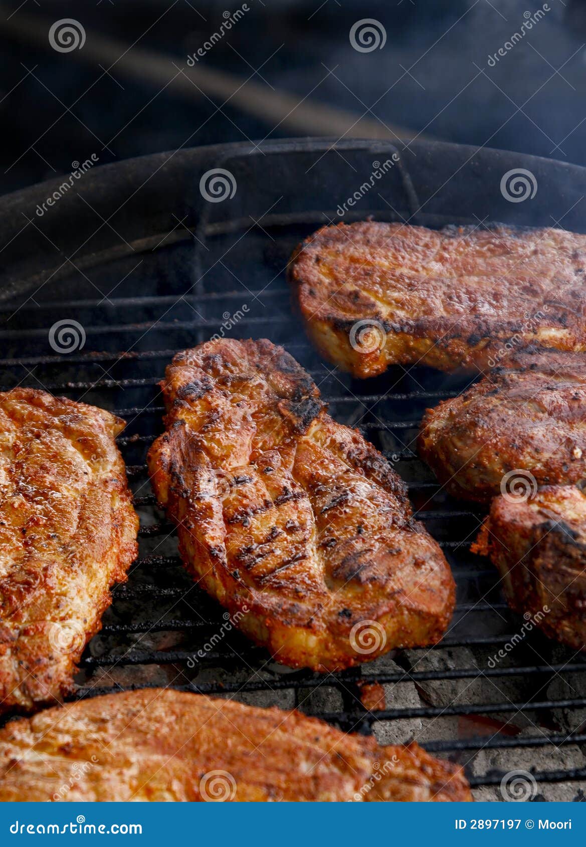 Meat on the barbeque stock image. Image of picnic, grill - 2897197
