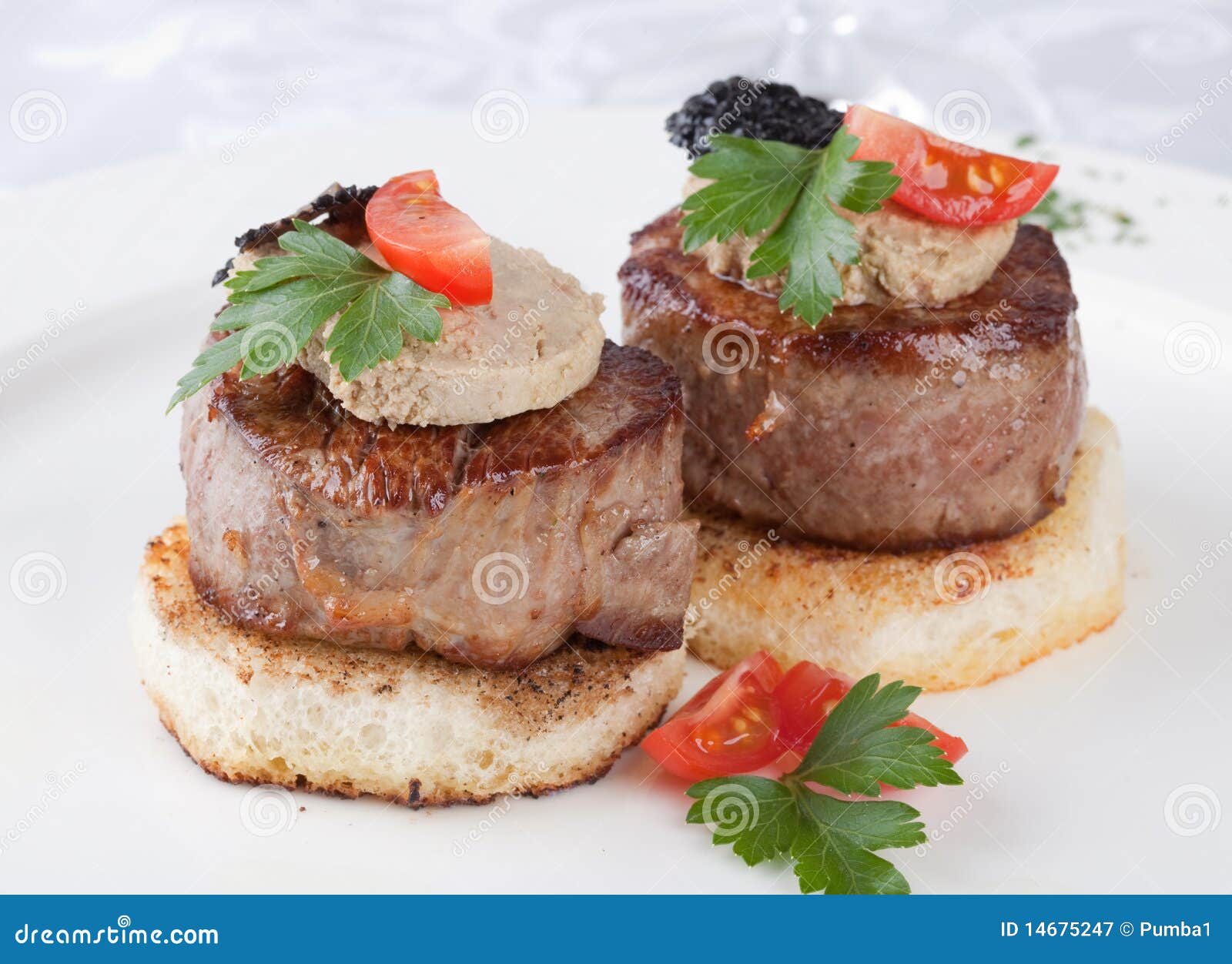Meat beef with fua-gra stock image. Image of topside - 14675247
