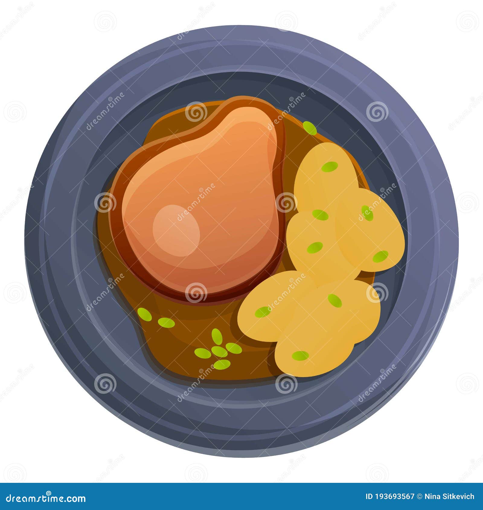 Potato. Boiled Potato Cells In An Open Vessel, After Squeezing. Stock ...