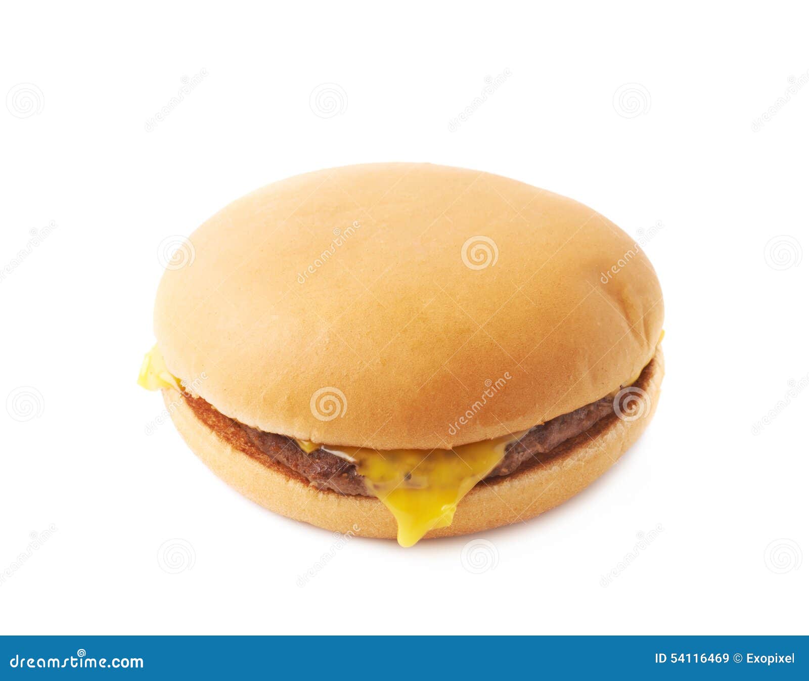 Meat Burger with Cheese Isolated Stock Image - Image of studio, food ...