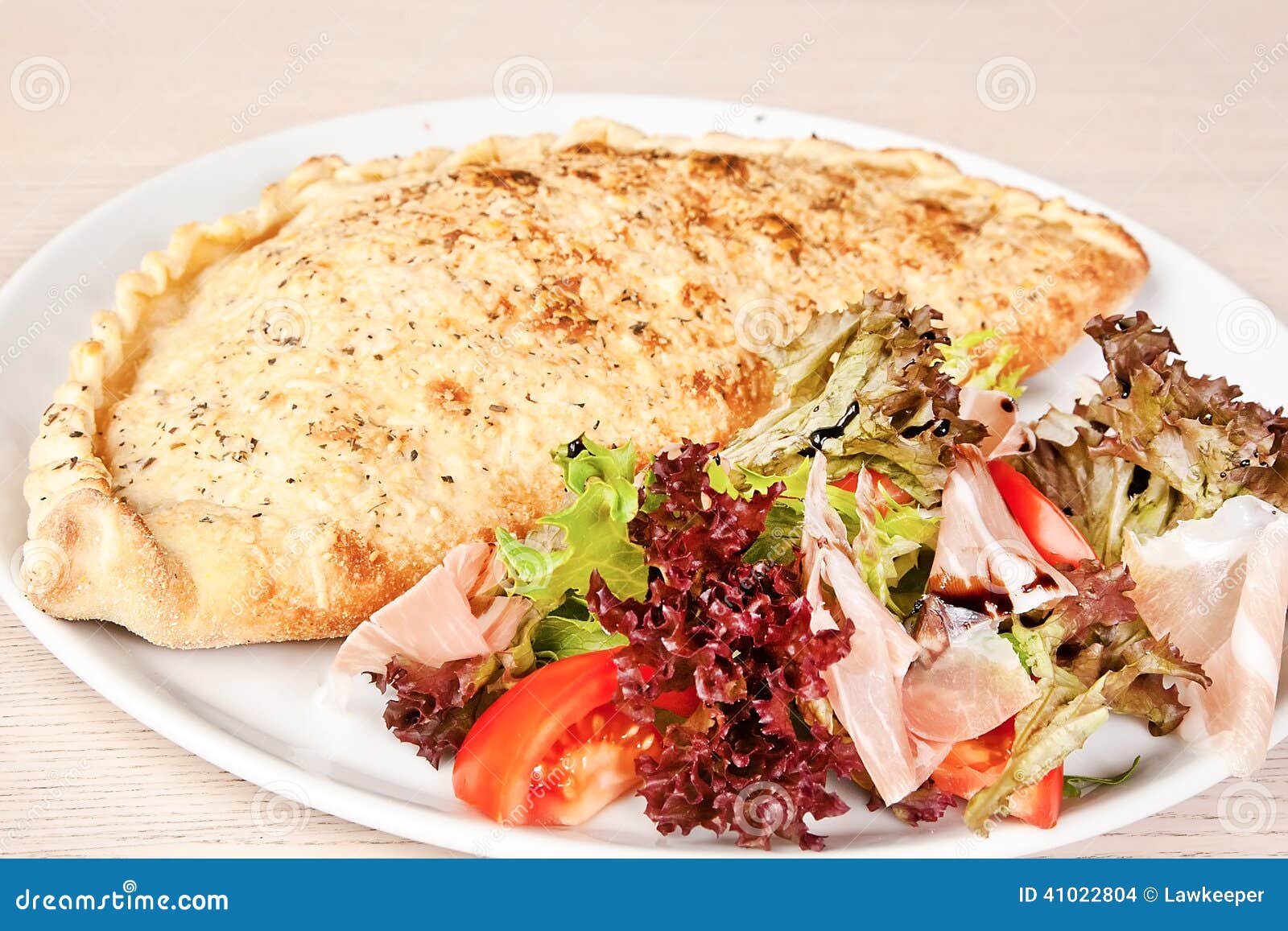 Meat calzone stock photo. Image of italian, dinner, baked - 41022804