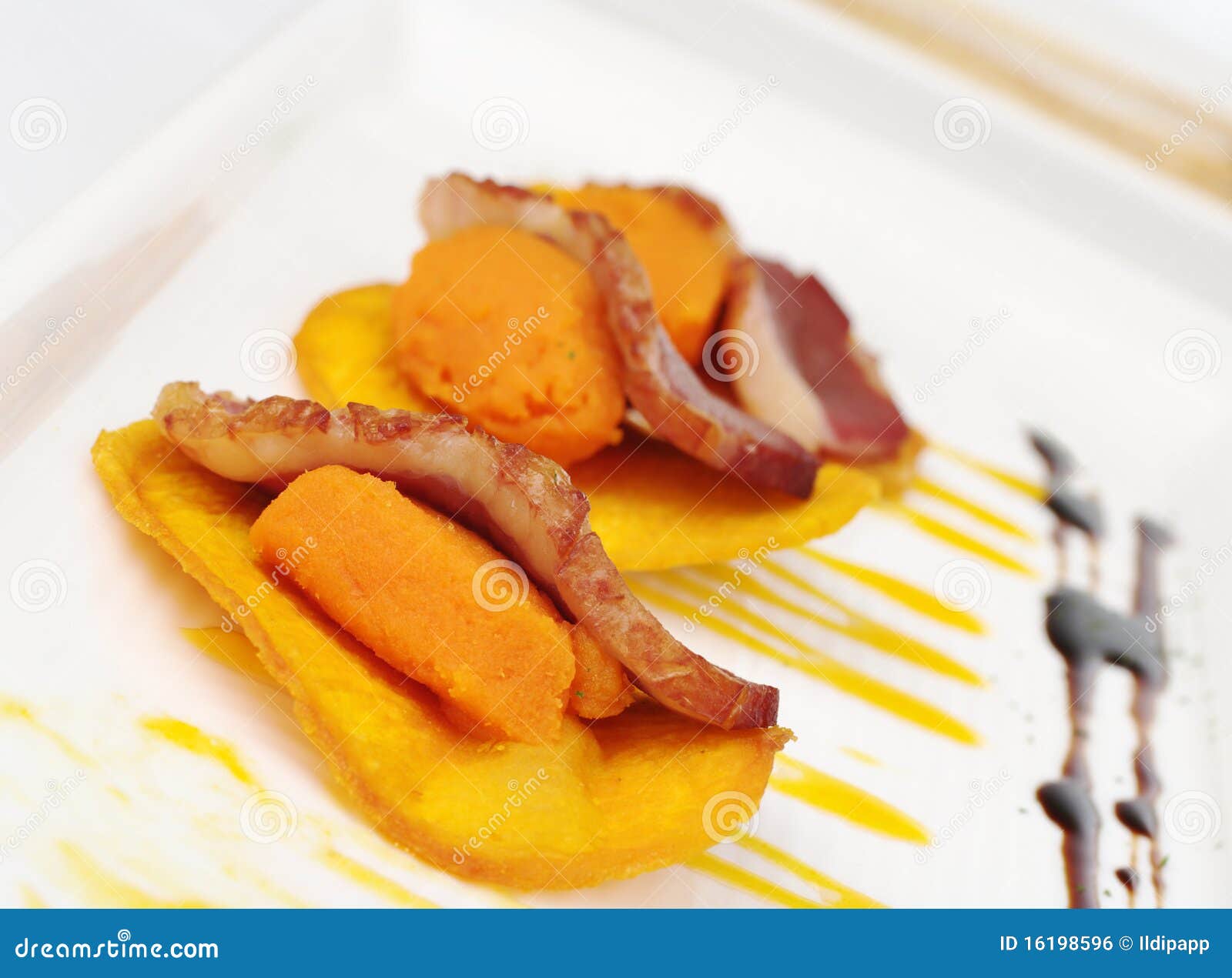 Meat on Camote stock photo. Image of peruvian, cuisine - 16198596