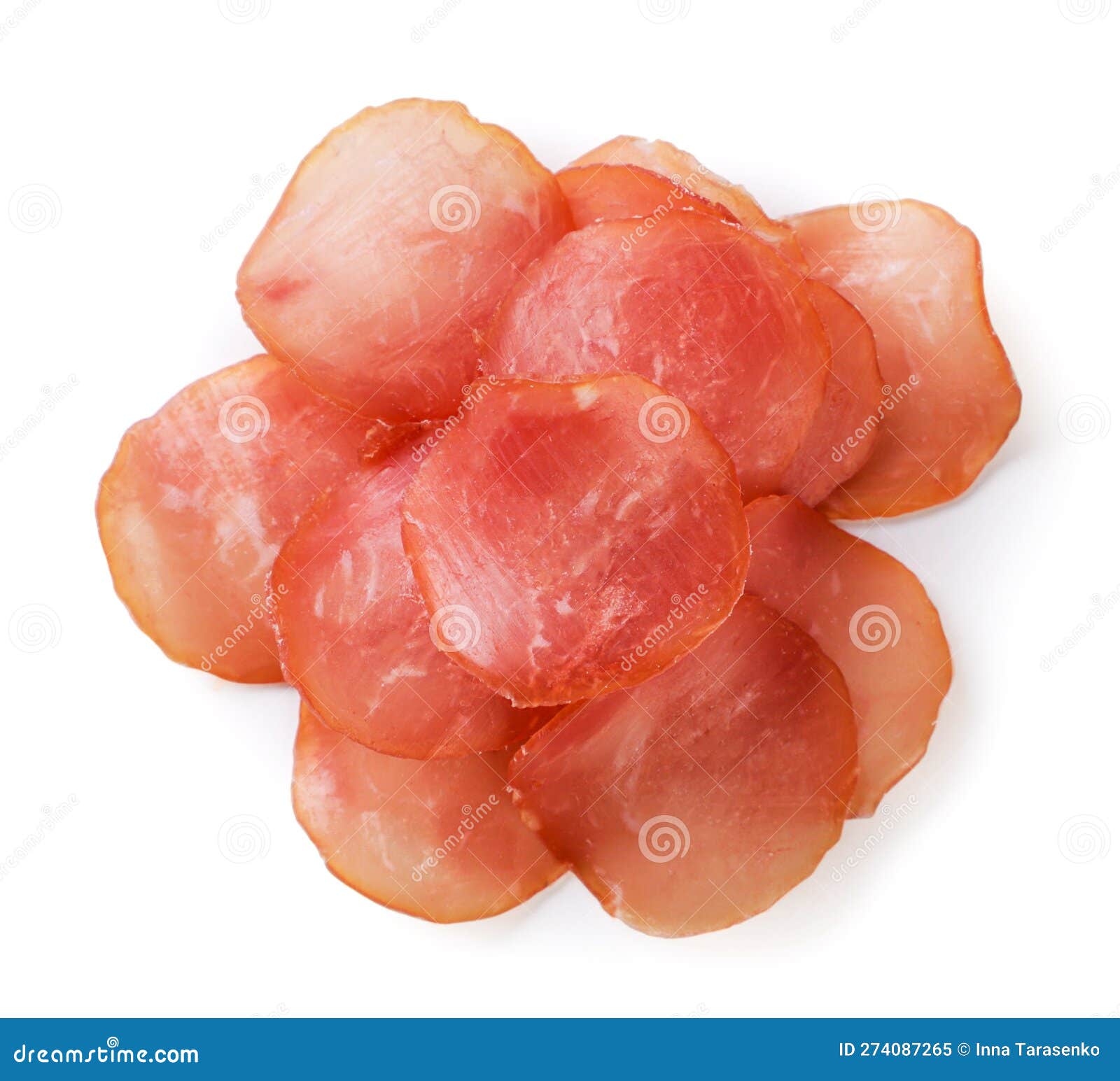 Meat Chips Close-up on a White. Top View Stock Image - Image of pork ...
