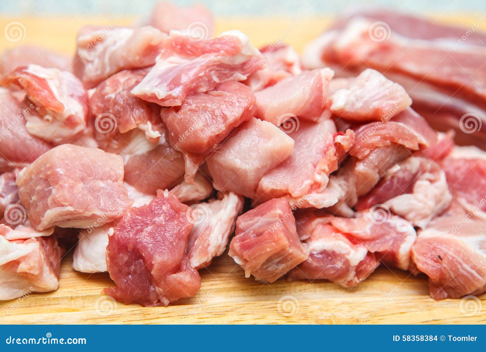 Meat Chopped into Small Pieces Stock Photo - Image of chopped, small ...