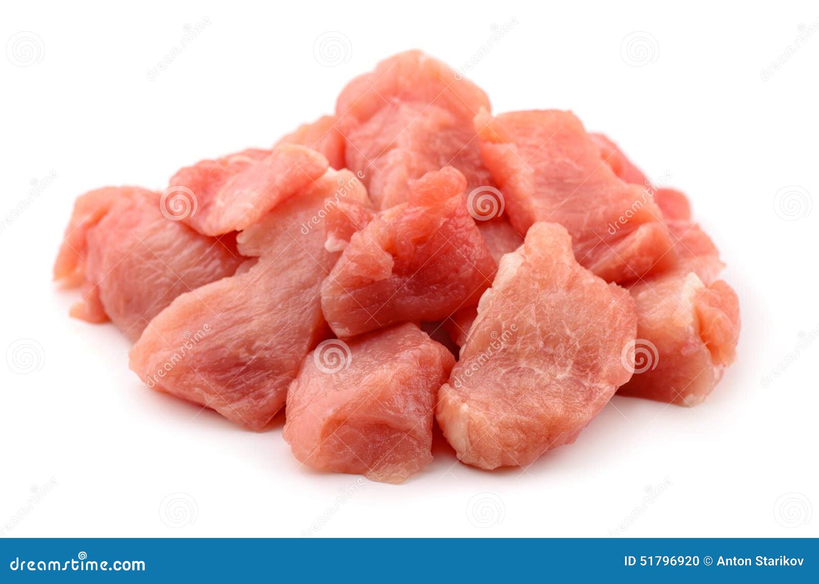Meat chunks stock photo. Image of cooking, isolated, ingredient - 51796920