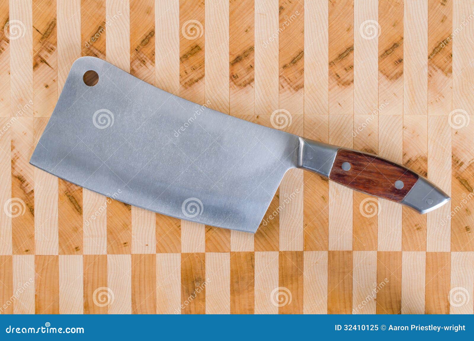 Meat Cleaver stock image. Image of kitchen, slicer, butcher - 32410125