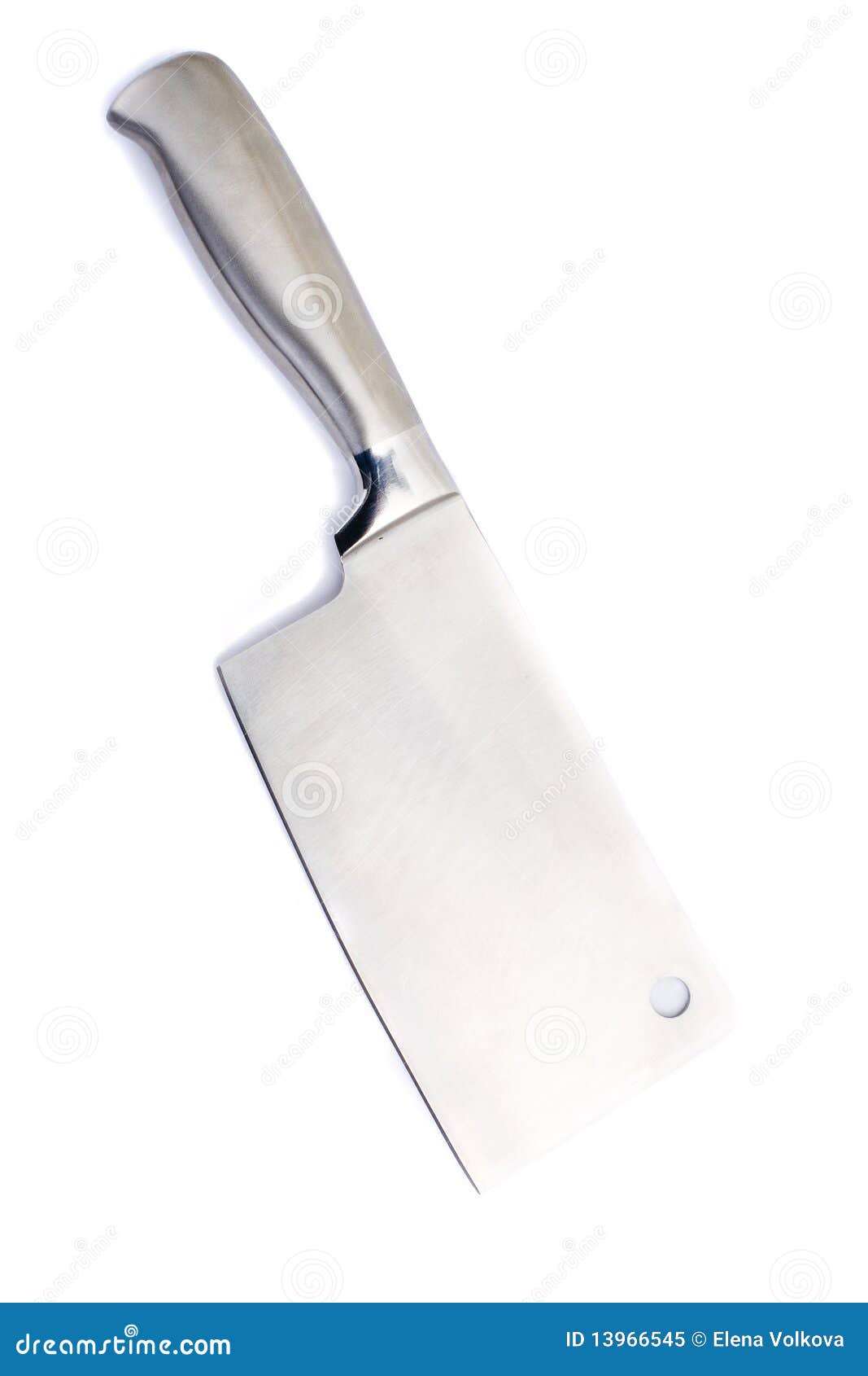Meat Cleaver Isolated Over White Background Stock Image - Image of ...