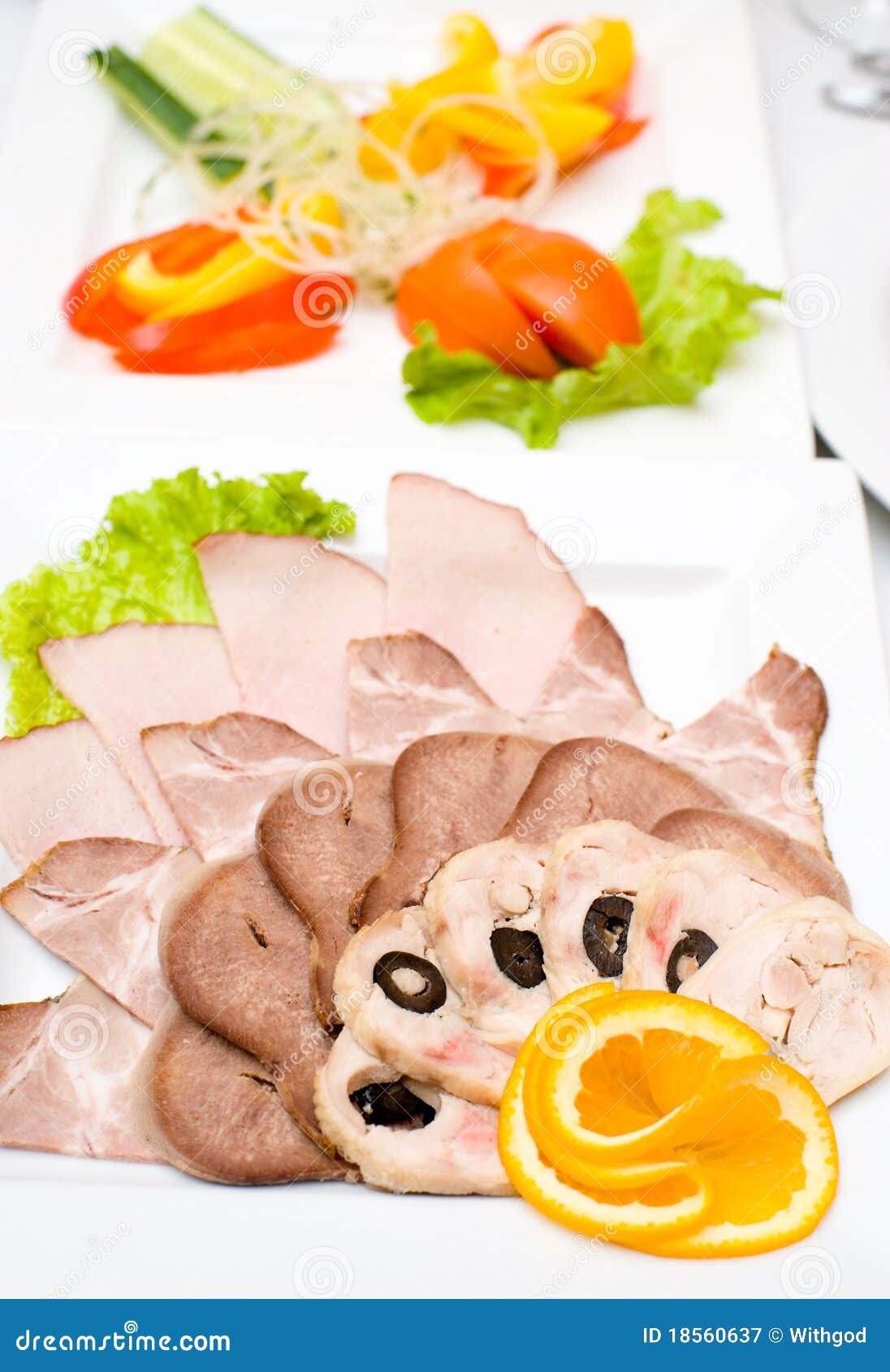 Meat cold snack stock image. Image of sliced, dinner - 18560637
