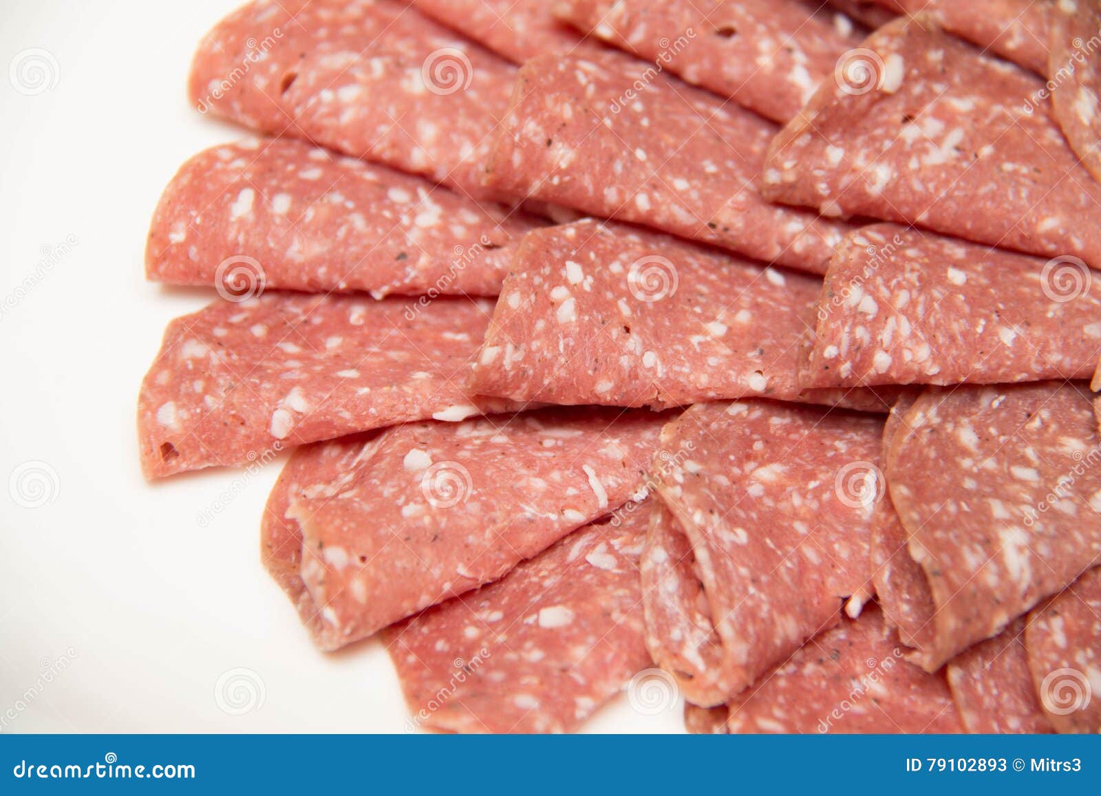 Meat Coldcut Texture Closeup Background Stock Image - Image of salami ...