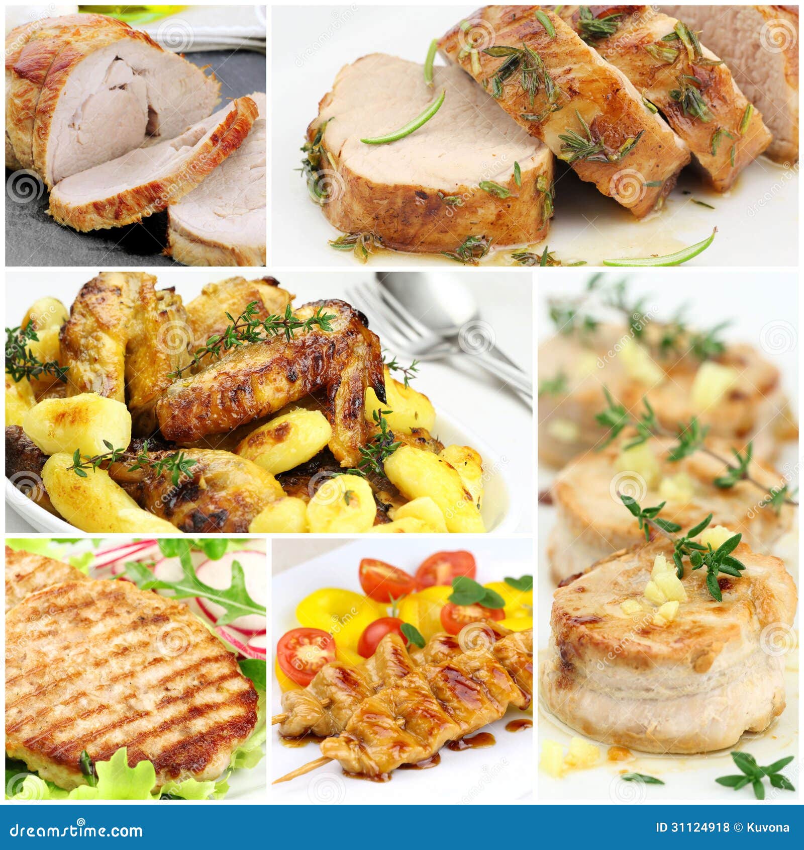 Meat collage stock photo. Image of medallion, compilation - 31124918
