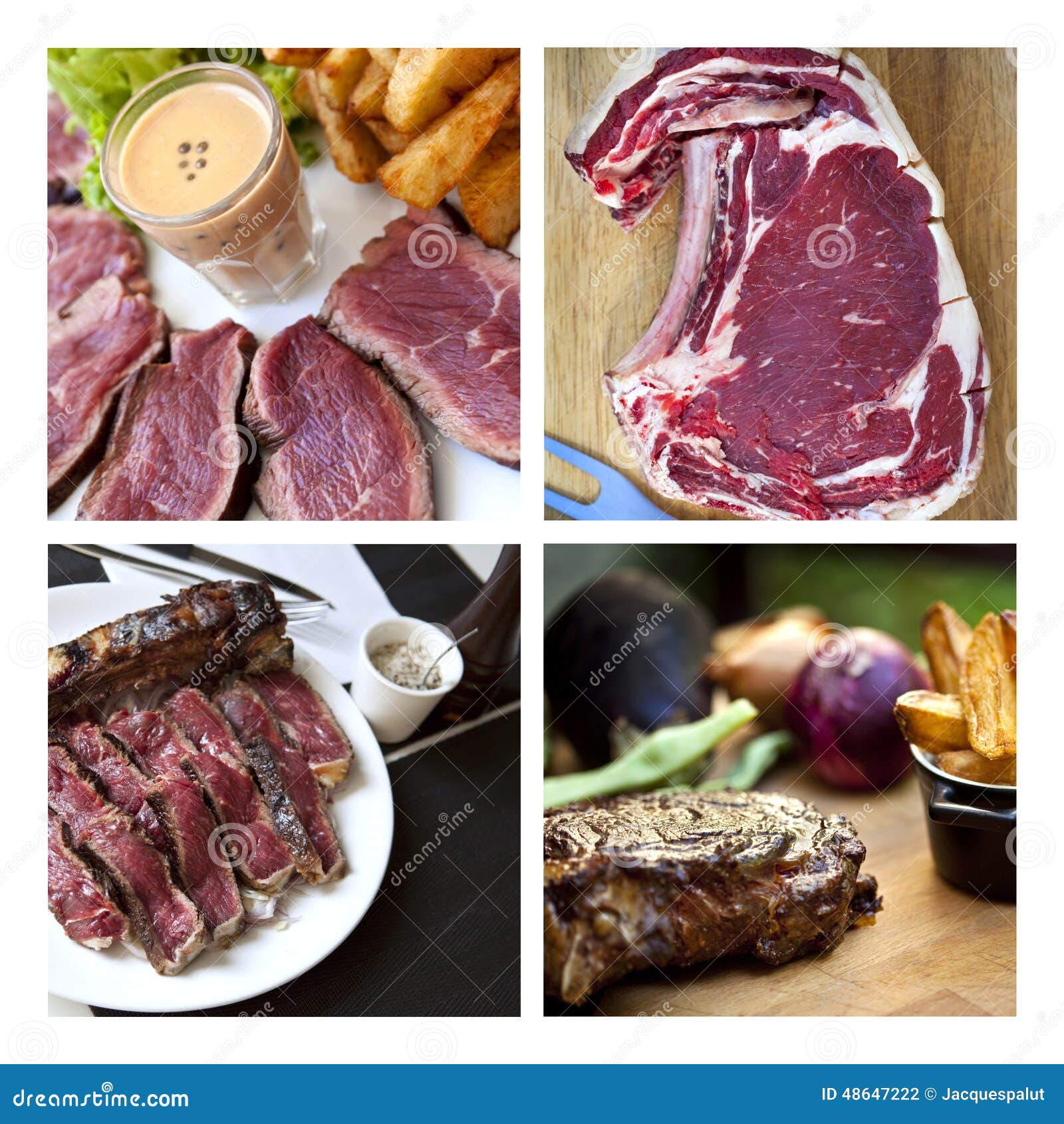Meat collage stock photo. Image of recipe, appetizing - 48647222