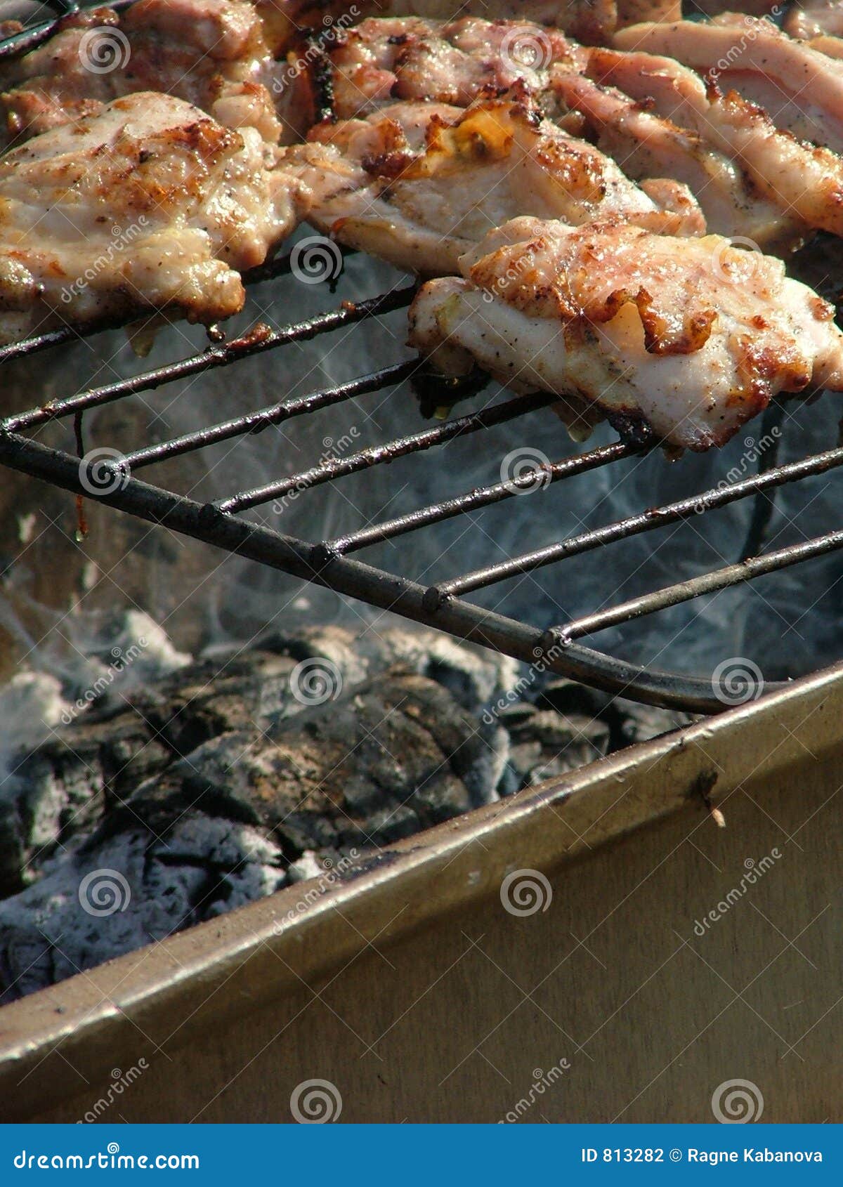 Meat cooking on barbecue stock photo. Image of cooks, culinary - 813282