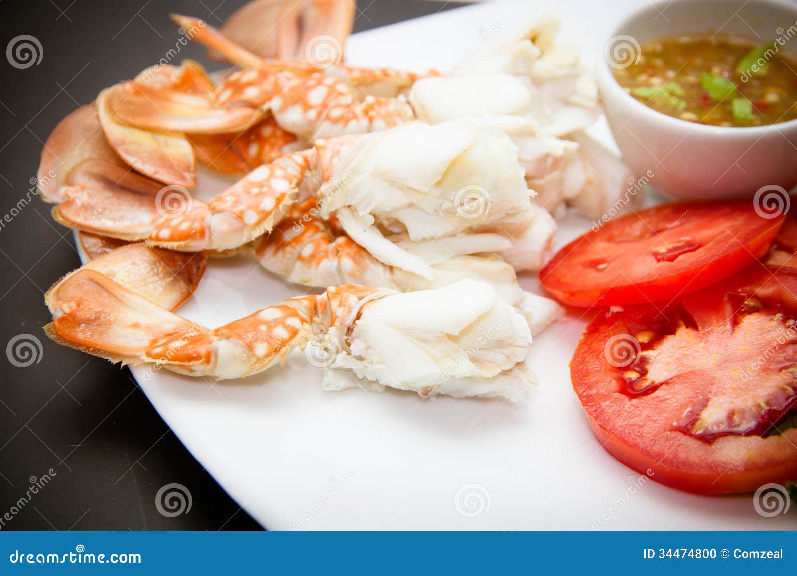 Meat of crabs legs stock photo. Image of orange, closeup - 34474800
