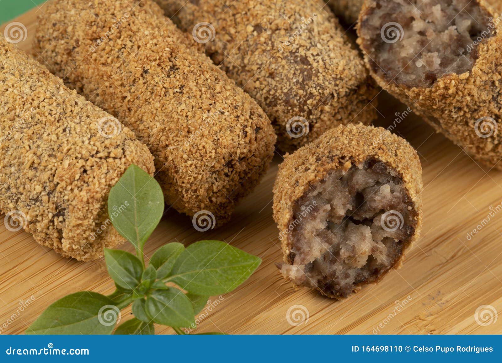 Meat croquette stock photo. Image of bakery, homemade - 164698110