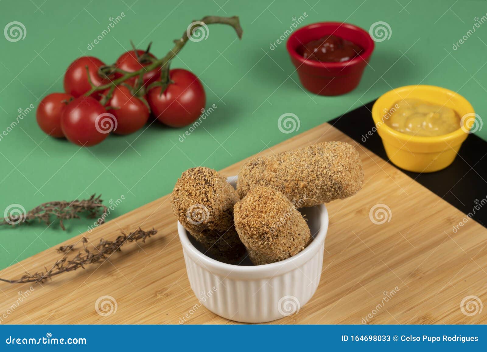 Meat croquette stock image. Image of mediterranean, bamboo - 164698033