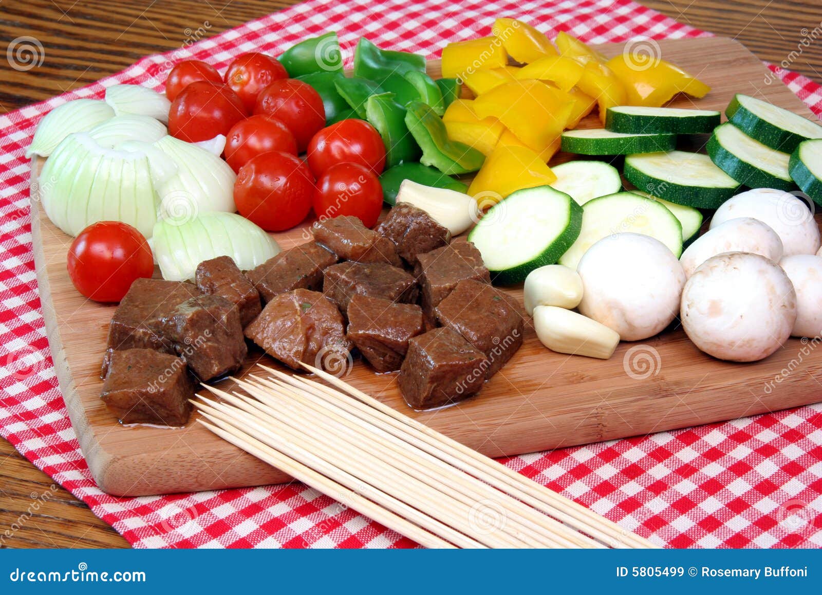 Meat cubes and vegetables stock image. Image of brown - 5805499